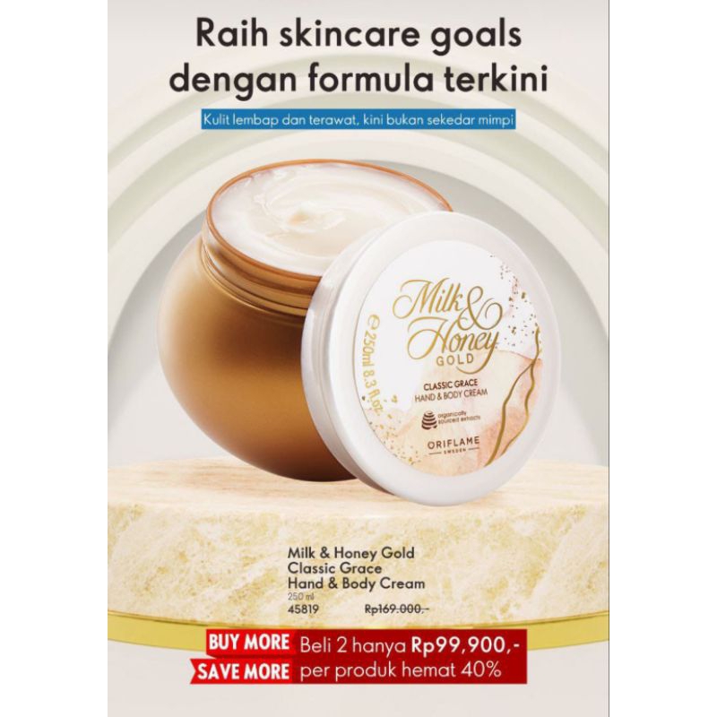 Jual milk honey gold classic grace hand and body cream | Shopee Indonesia