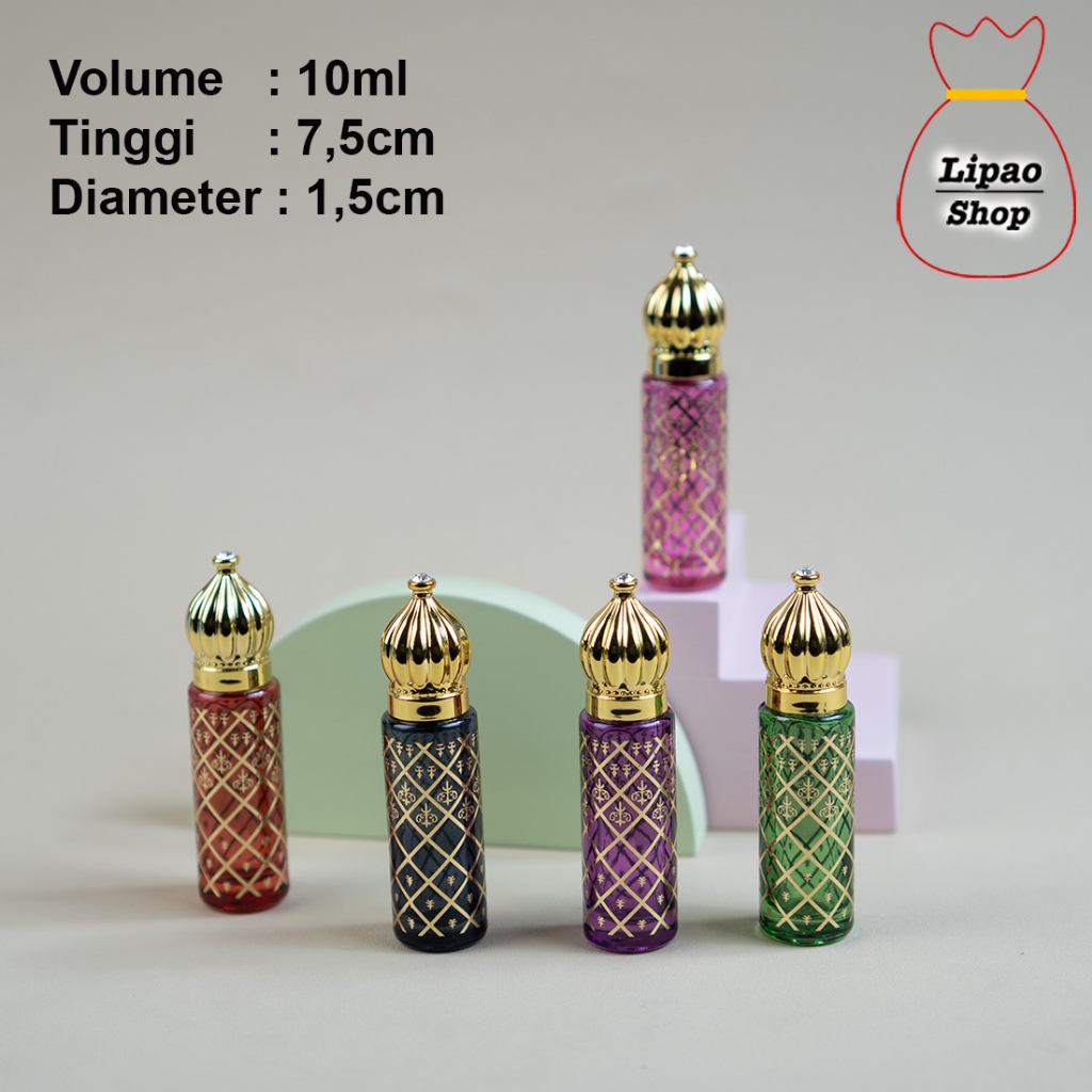 Jual Botol Roll On Arab 10ml Sultan - KACA TEBAL Parfum Oles Minyak ...
