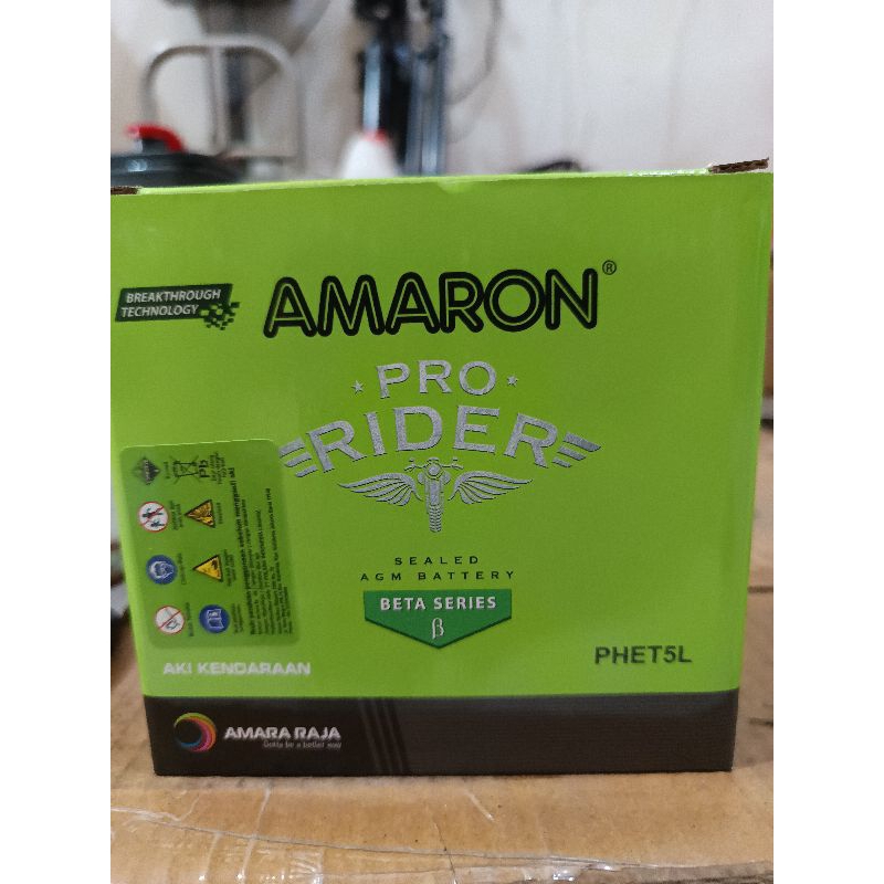 Jual Aki Kering Motor Amaron PHET5L GTZ6V YTZ6V 12V 5.5Ah Vario 125 150 ...