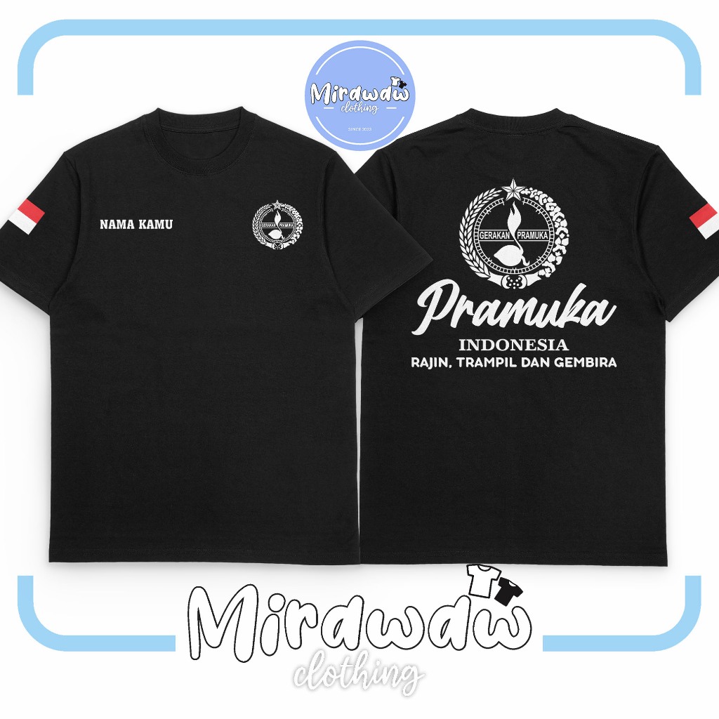 Jual Kaos Pramuka Indonesia Gerakan Pramuka Logo Rajin Trampil dan ...
