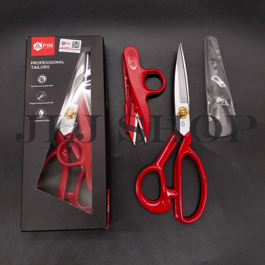 Jual Gunting PIN potong bahan kain (Tailor) Ukuran 8" (1084 MERAH ...