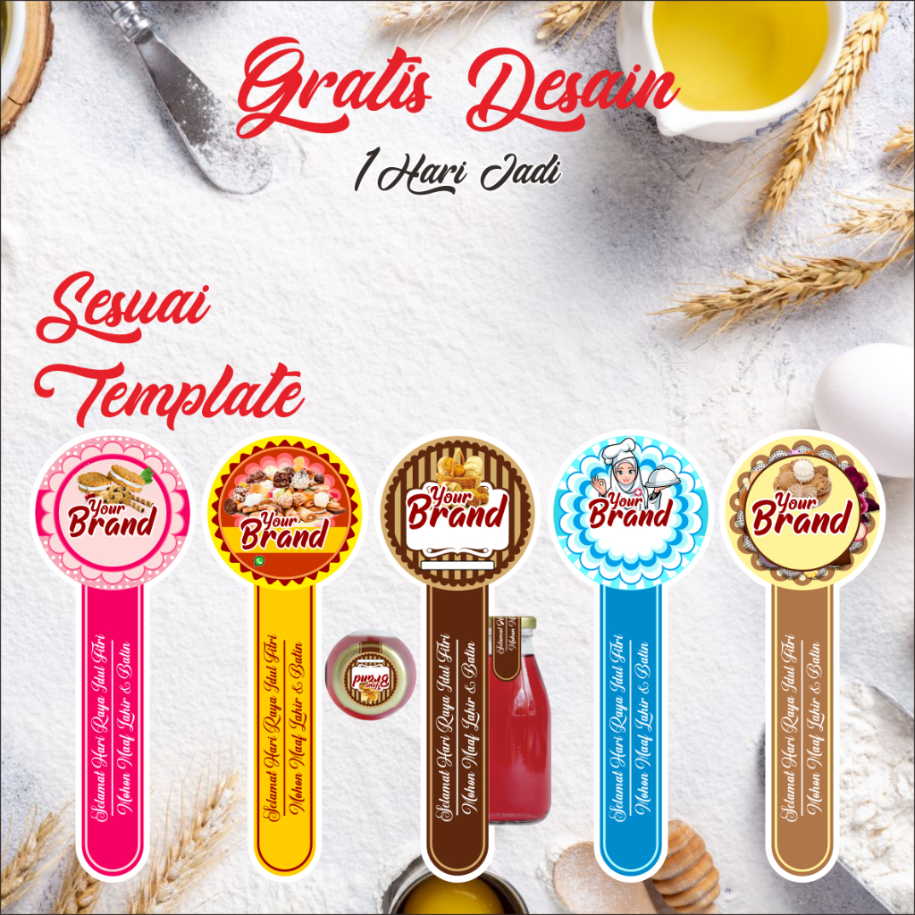 Jual STIKER SEGEL / STIKER SEGEL KEMASAN TOPLES / STIKER SEAL / Bisa ...