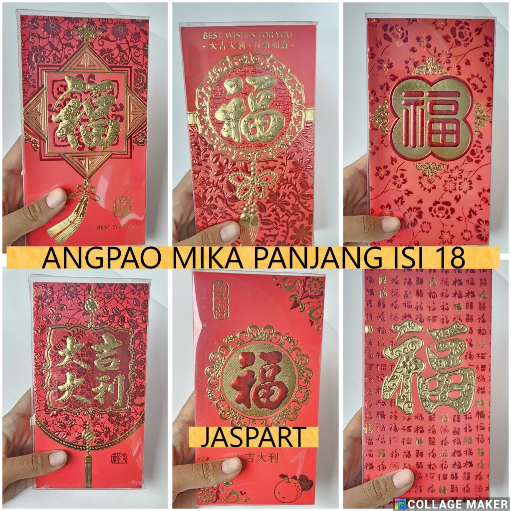 Jual ANGPAO IMLEK KOTAK MIKA UKURAN PANJANG SHIO ULAR 2025 READY MURAH ...