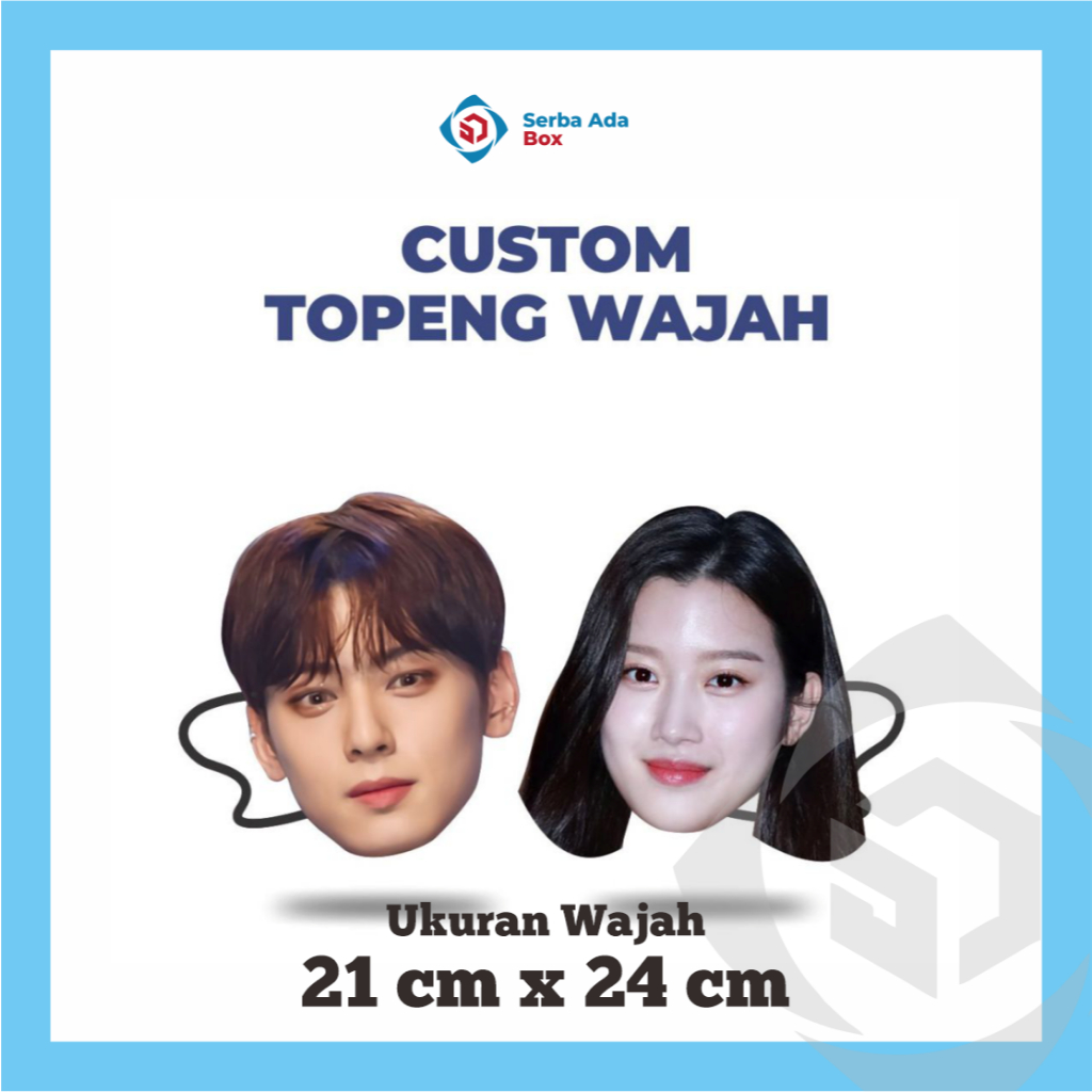 Jual TOPENG WAJAH CUSTOM | BISA PAKAI WAJAH SENDIRI | KPOP | ANIME ...