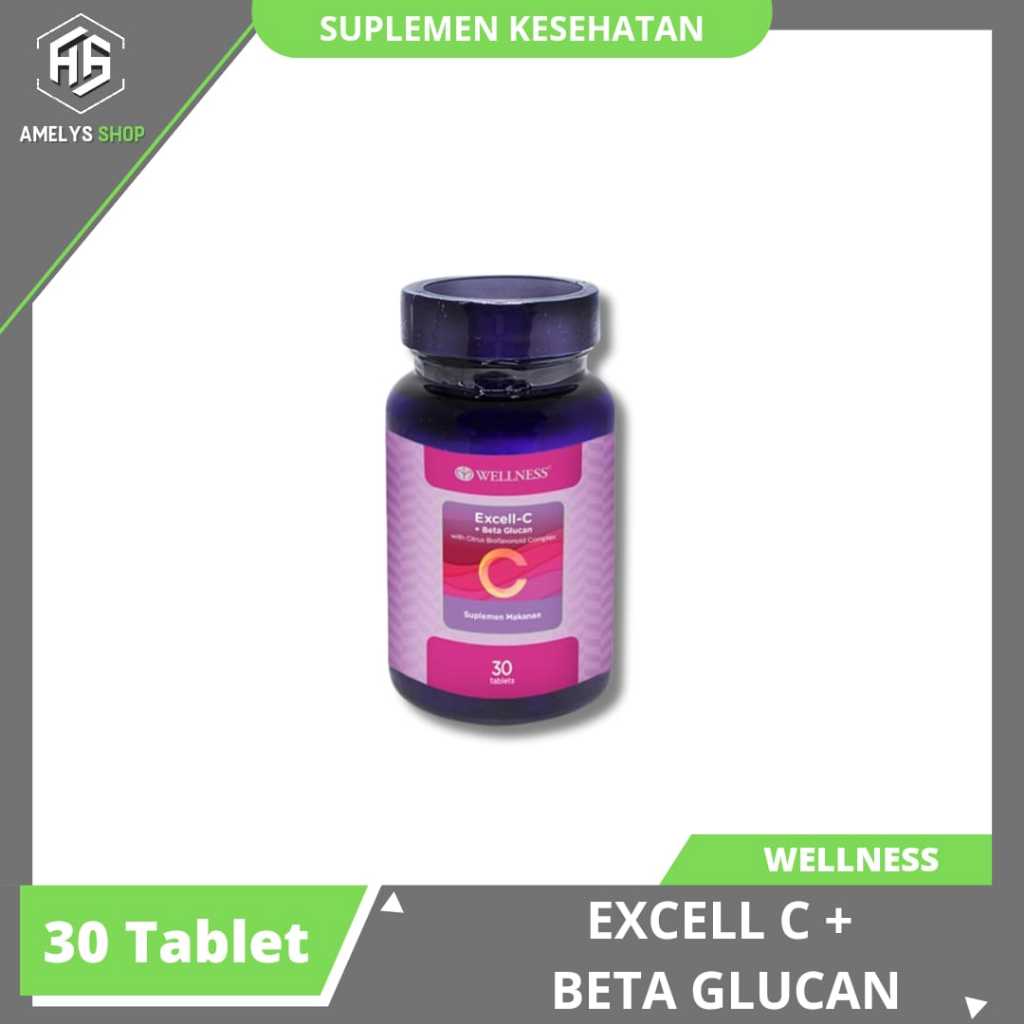 Jual Wellness - Excell C + Beta Glucan isi 30 Tablet (Memelihara ...