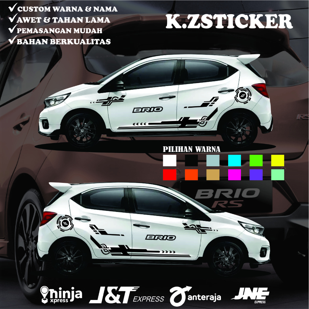 Jual STICKER MOBIL ROBOT BRIO STICKER CUTTING HONDA BRIO MINIMALIS ...