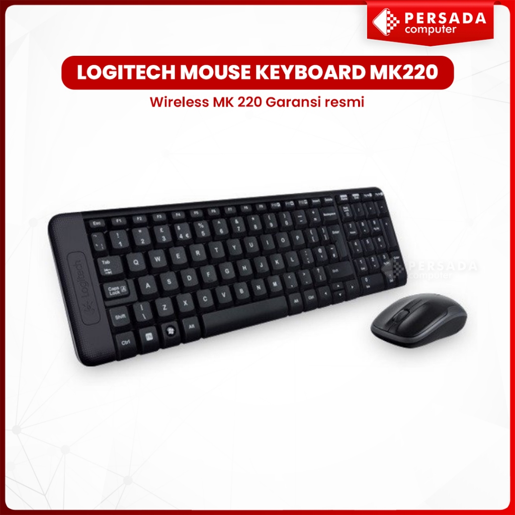Jual Logitech Wireless Mouse Keyboard MK220 / Combo / MK 220 Garansi ...