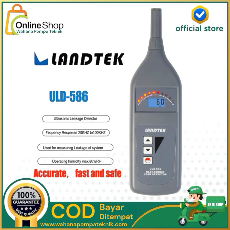 Jual Ultrasonic Leakage Detector ULD-586 Measuring Leakage Gas or Air ...