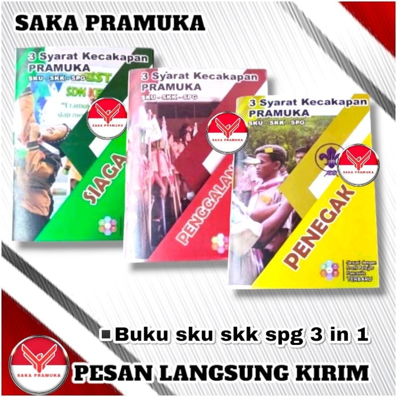 Jual Buku sku skk spg pramuka 3 in 1 siaga penggalang penegak pandega | Shopee Indonesia