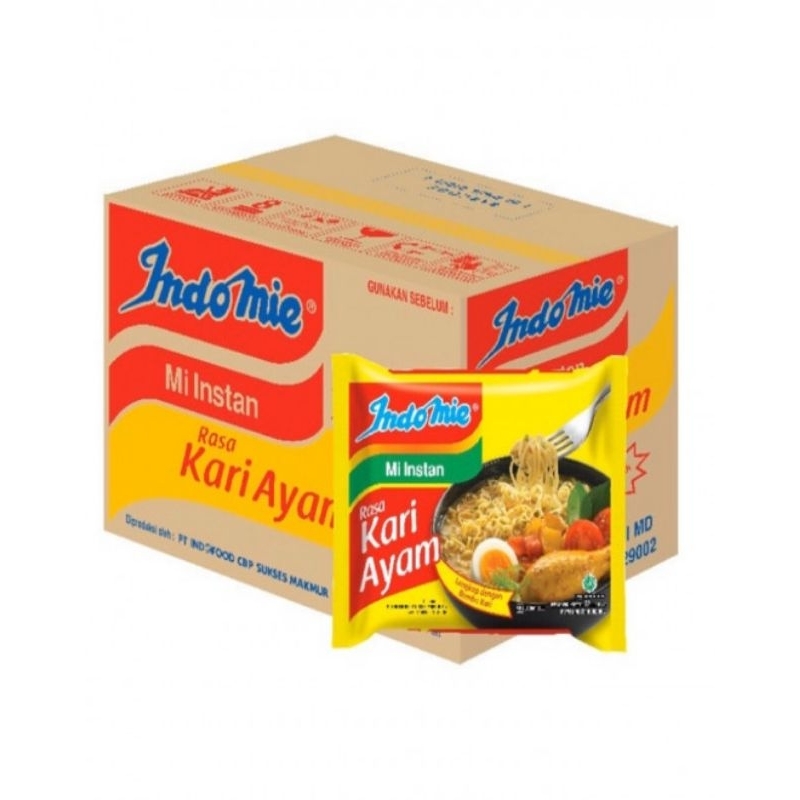 Jual Indomie kari ayam 1 dus ( isi 40 pcs ) / mie instan kuah) | Shopee Indonesia