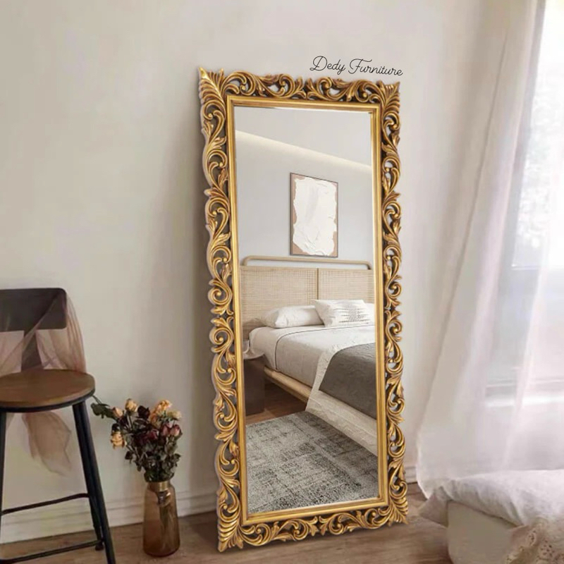 Jual Cermin dinding standing mirror wall mirror vintage mirror ...