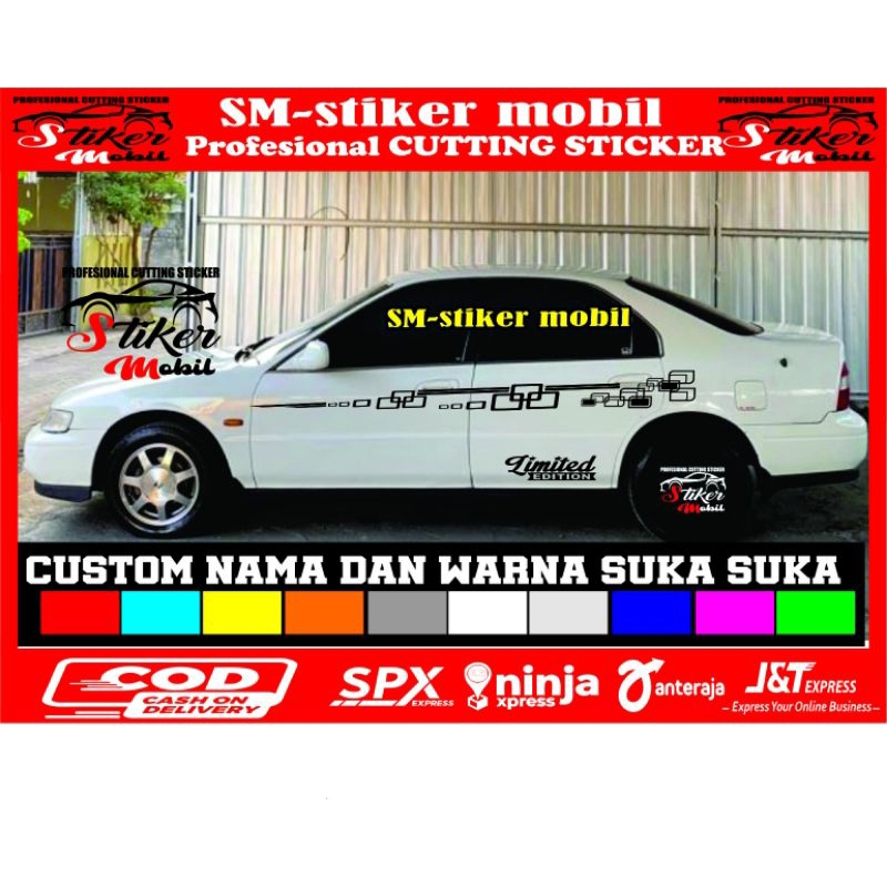 Jual stiker mobil sedan civic vios mercy Mercedes corona corolla dll ...