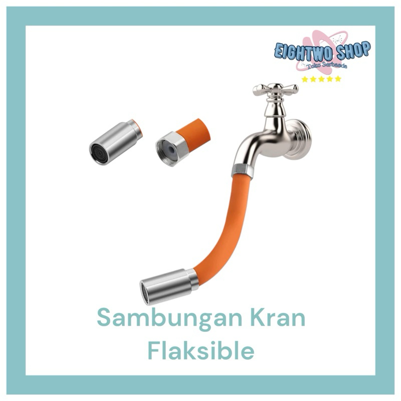 Jual Sambungan Kran Air Flexible 20cm 30Cm/ Faucet Extender Universal ...
