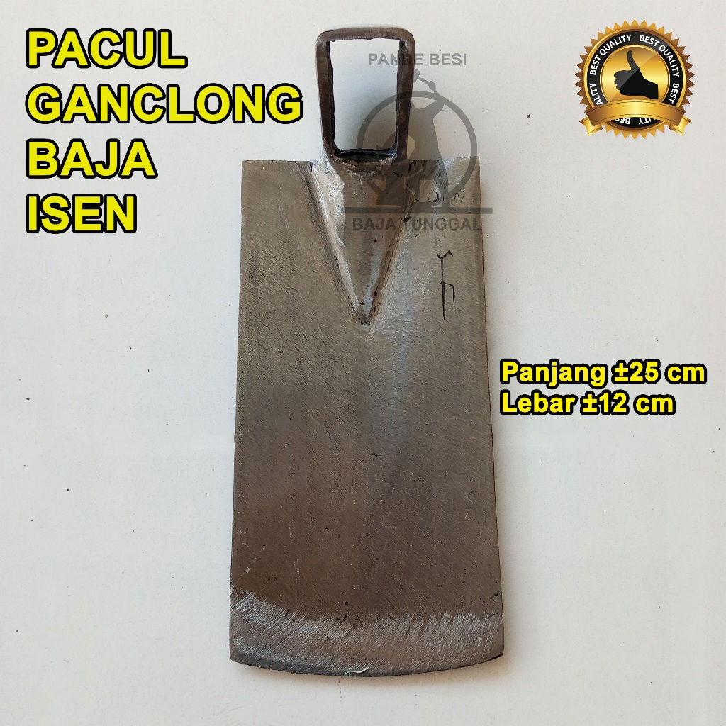 Jual Pacul/Cangkul Ganclong Ukuran 12cm Model Panjang Baja Putih Isen ...