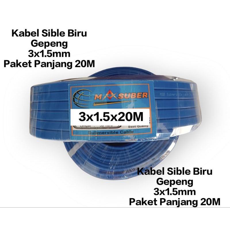 Jual Kabel Pompa Satelit/Submersible 3x1.5 ( Harga Paket 20 Meter Full ...