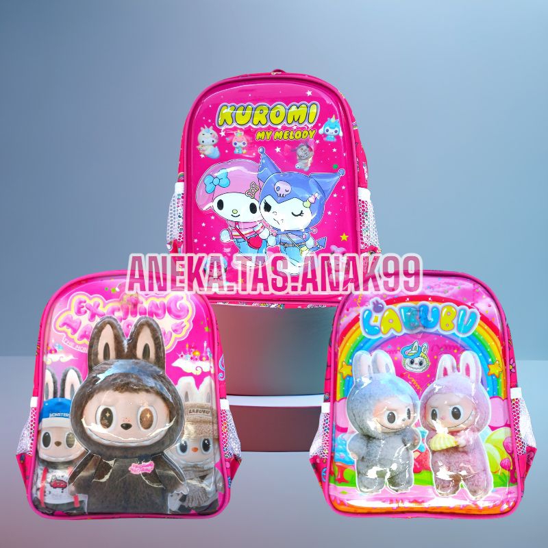 Jual Labubu TAS SEKOLAH ANAK PEREMPUAN PAUD 3D LED 2-3 TAHUN (satu ruang) | Shopee Indonesia