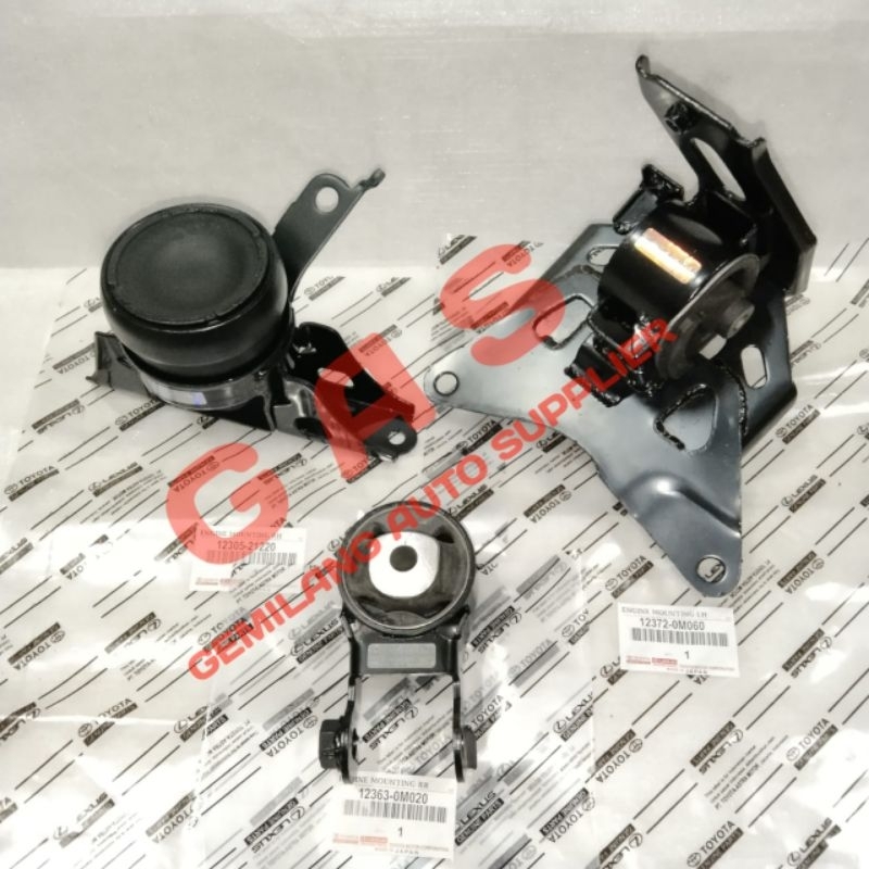 Jual Engine Mounting Dudukan Mesin Set New Vios Gen2/Yaris Bakpao Matic ...