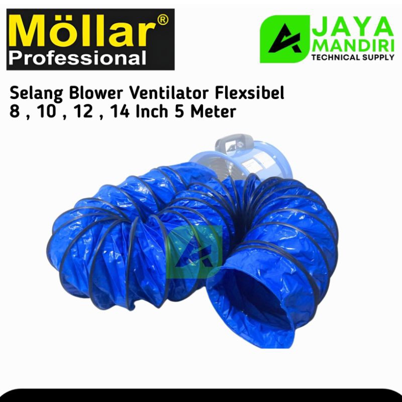 Jual Selang Blower Ventilator 8,10,12,14 Inch 5 Meter MOLLAR Selang ...