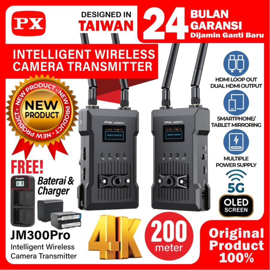 Jual Wireless Video Transmitter System Camera Receiver 200 m 4K PX ...