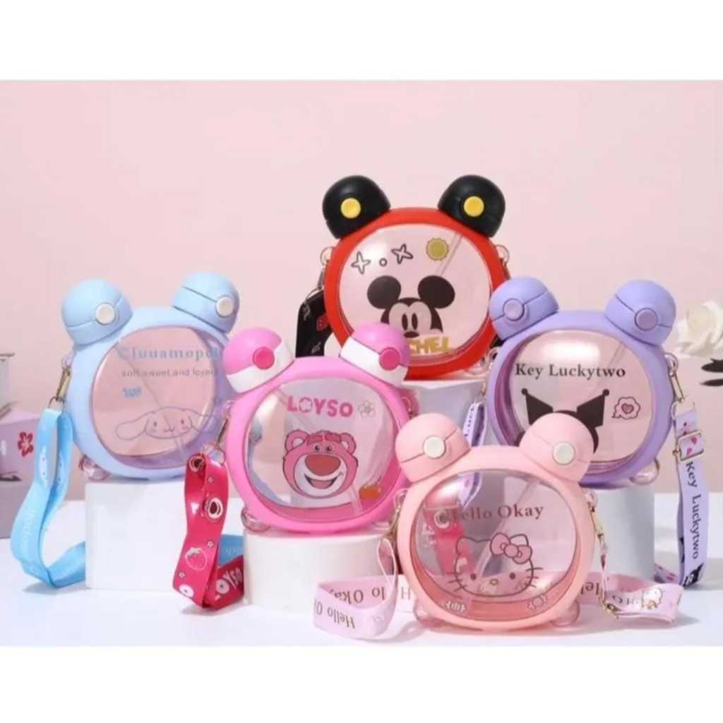 Jual BOTOL MINUM ANAK LUCU BENTUK BULAT TEMPAT MINUM 2 CARA TALI ...