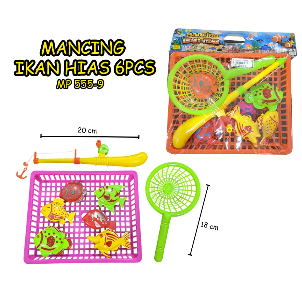 Jual Mainan Pancing Ikan MP 555-9 / Mainan Memancing Ikan Serok + 6pcs ...