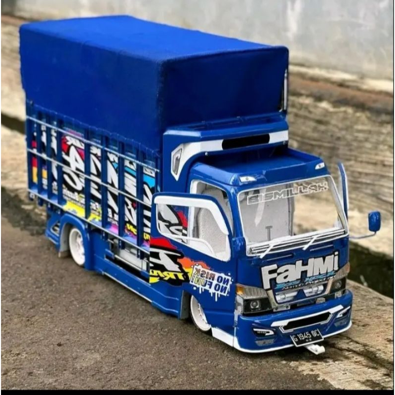 Jual Promo menarik miniatur truk truck trek oleng kayu asli roda kayu ...