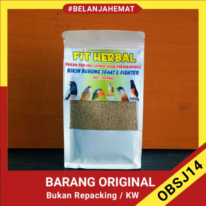 Jual fit herbal pakan burung premium rendah protein voer vit herbal ...