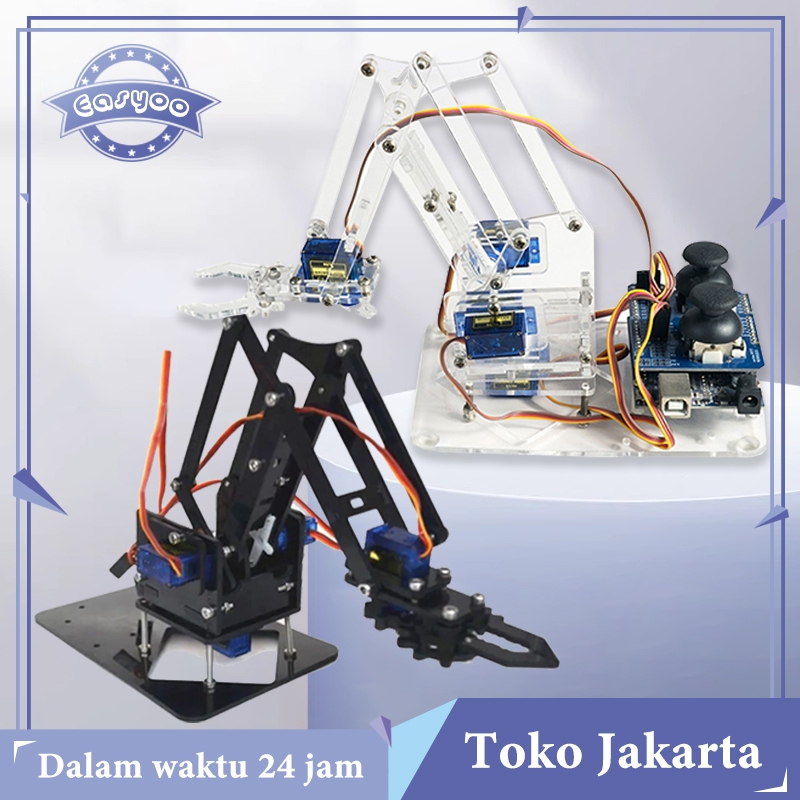 Jual Robot Arm DIY Mechanical Claw Robot for Arduino Smart Robot ...