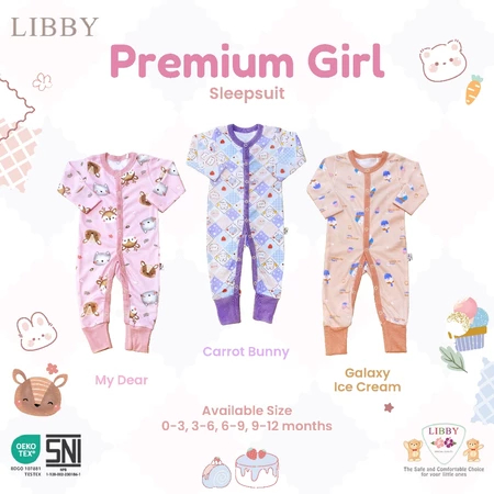 Jual LIBBY Premium Sleepsuit SANRIO - KUROMI - HELLO KITTY EDITION 0-9 Bulan (1 Pcs/Pack ...