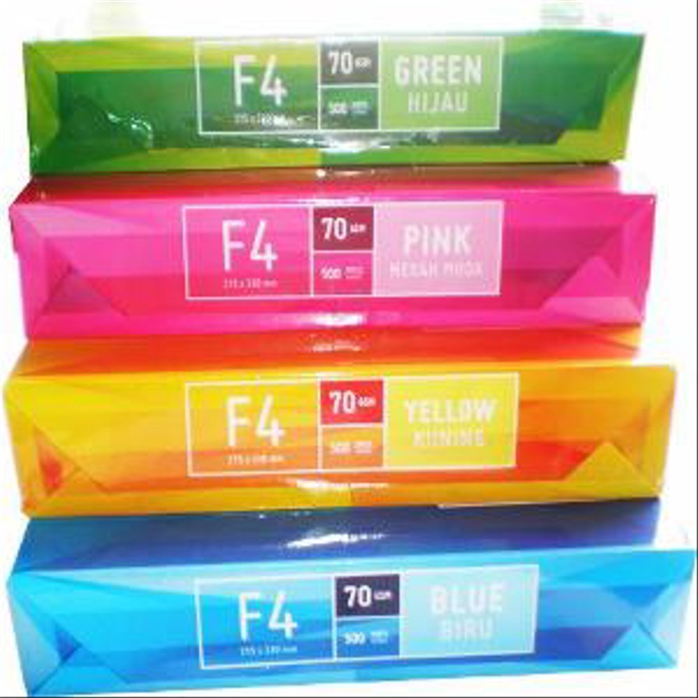Jual KERTAS HVS WARNA PINK / MERAH MUDA UKURAN F4 | Shopee Indonesia