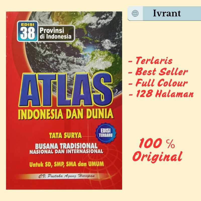 Jual Buku:ATLAS Indonesia Dan Dunia 38 Provinsi Di Indonesia | Shopee ...