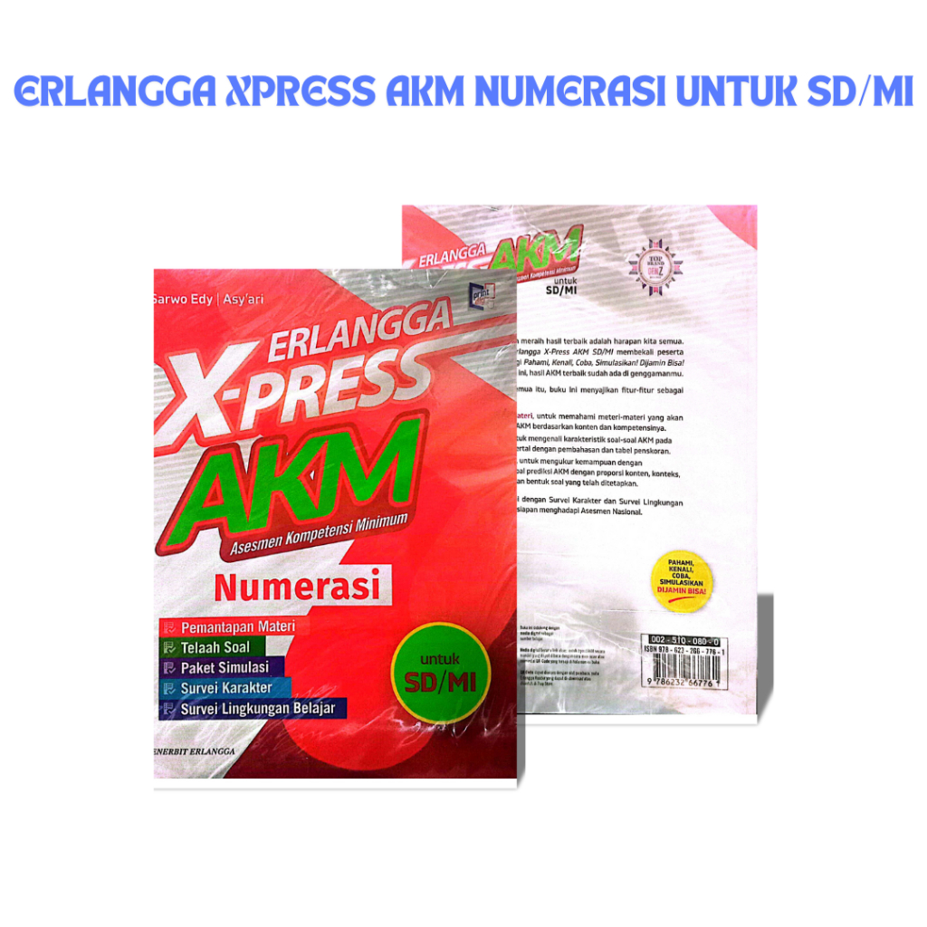 Jual Buku AKM Erlangga Xpress AKM SD/MI Literasi Numerasi | Shopee ...