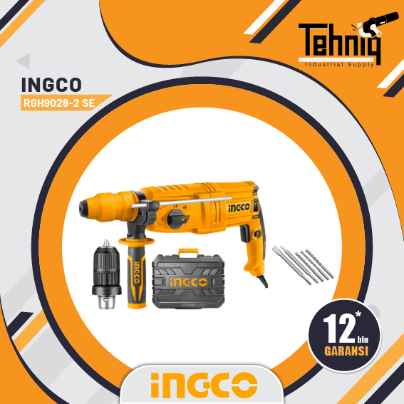 Jual Ingco RGH9028-2 Mesin Bor Besi 26MM Dengan Adaptor / Ingco RGH9028 ...