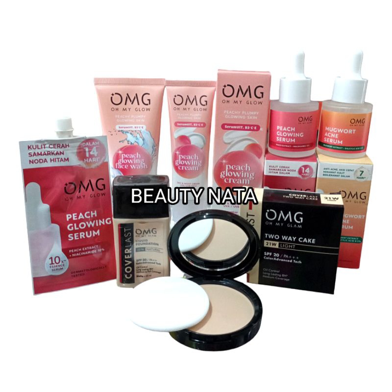 Jual Paket OMG Oh my glow Lengkap//TWC/SERUM/FACE WASH/ORIGINAL/BPOM ...