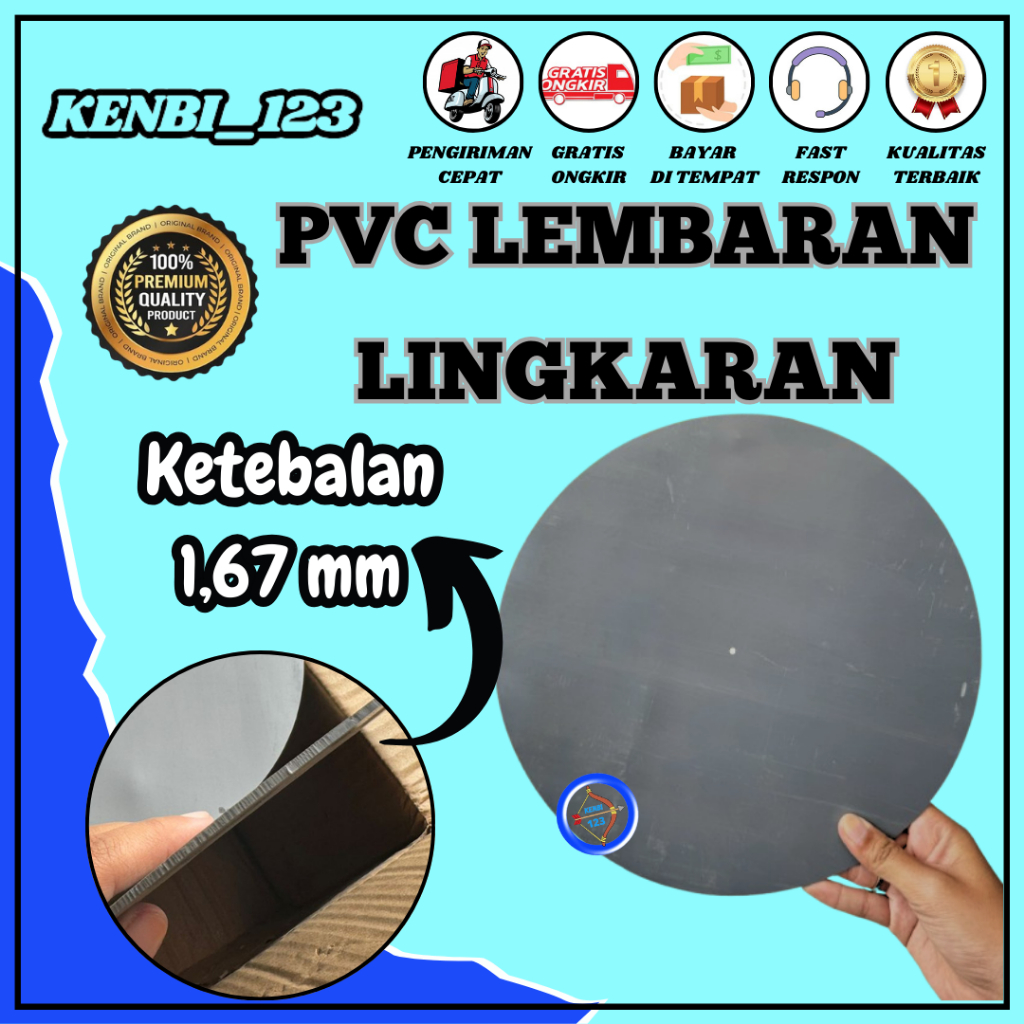 Jual PVC LEMBARAN PIPA PARALON LEMBARAN Lingkaran Ukuran Diameter 27 cm ...
