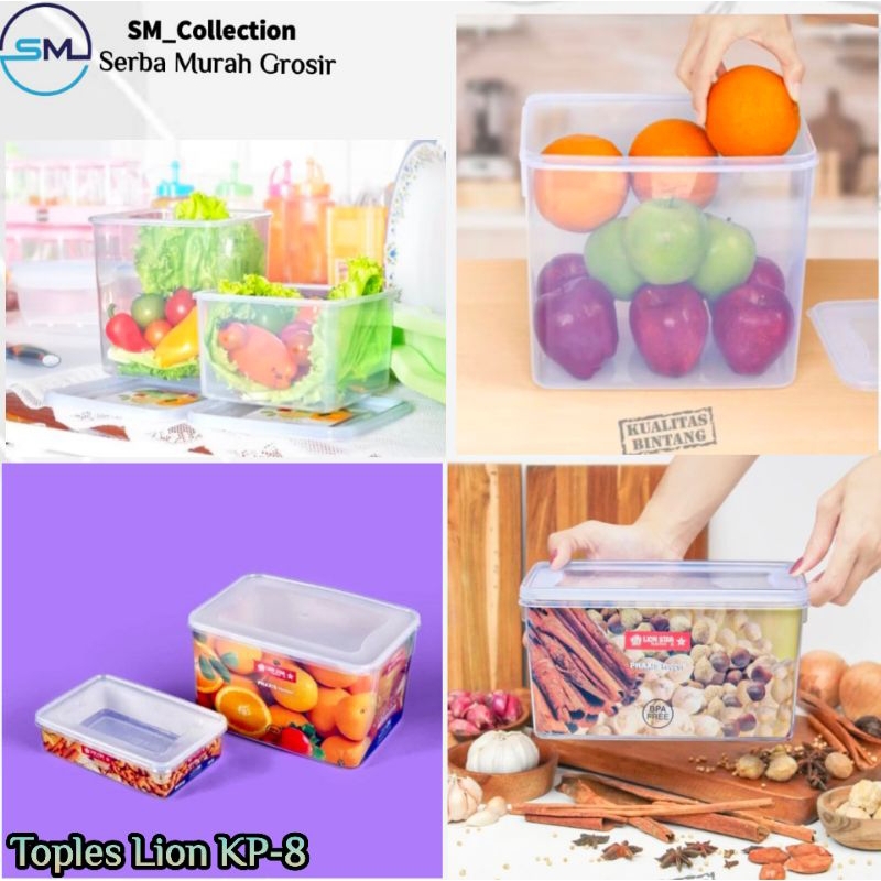 Jual Toples Krupuk/Wadah Snack/Toples Plastik/Wadah Krupuk/Toples Lion ...