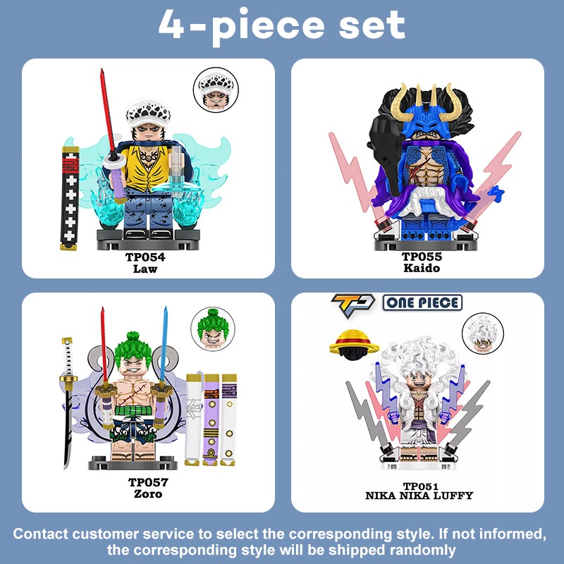 Jual TP1007 Kecepatan Kelima Nika Luffy Zoro Kaido Jimbei Merakit Blok ...