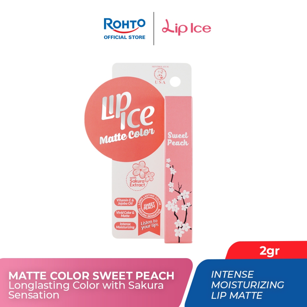 Jual Lip Ice Matte Color Sweet Peach - 2gr (Maintain and care for lip ...