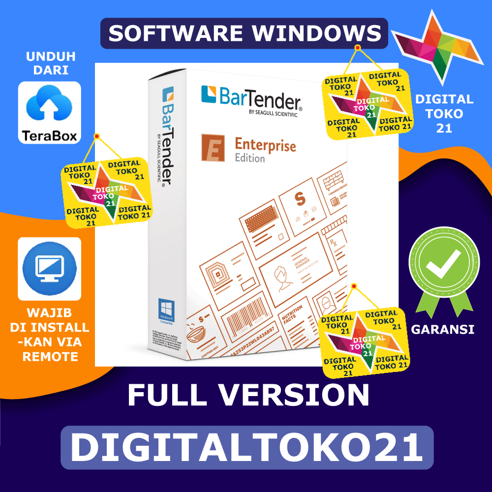 Jual [WAJIB DIINSTALLKAN] BarTender Enterprise Edition 2022 R8 11.3.216048 Full Version Software ...