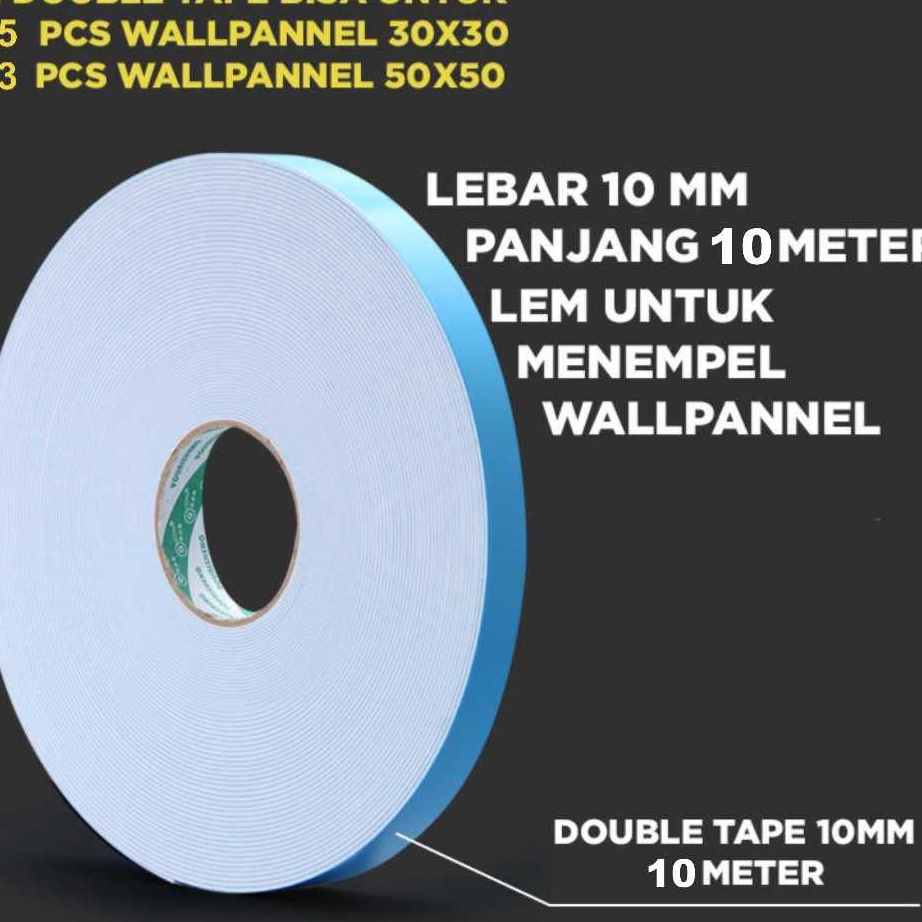 Jual Lem Perekat Doue Tape Dua Sisi Wallpaper Panel | Shopee Indonesia
