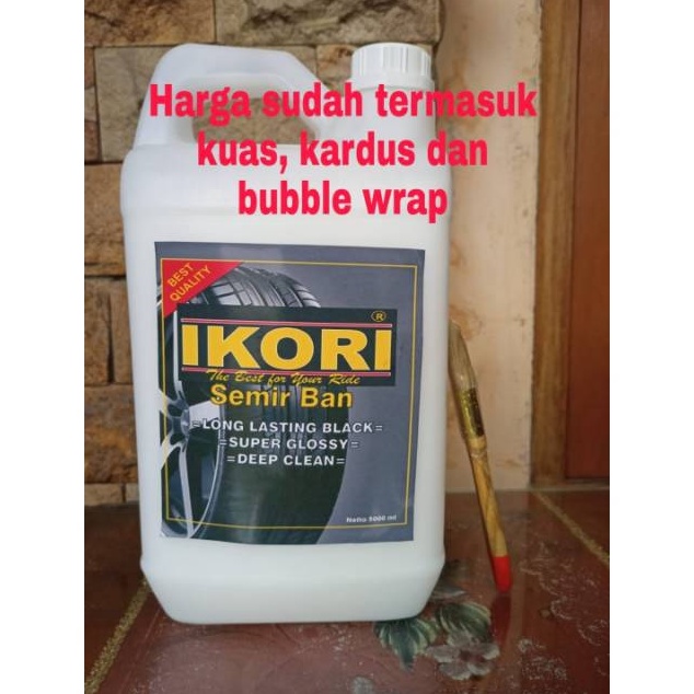 Jual Semir Ban Pengkilap Ban Penghitam Ban Ik 5 Liter Hitam dan Wet ...