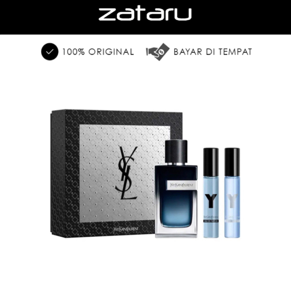 Jual Yves Saint Laurent Y Man Gift Set 3pcs | Shopee Indonesia