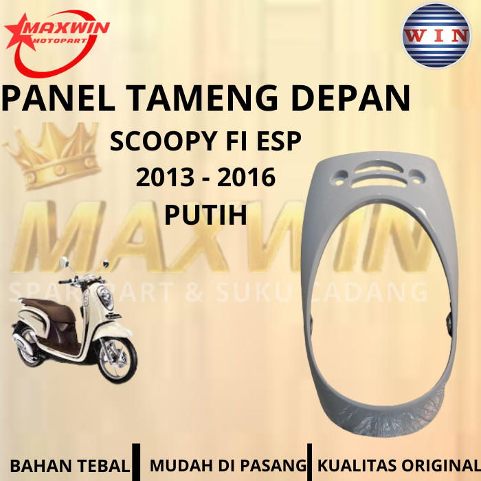 Jual Tameng Depan Panel Depan Honda Scoopy Fi Esp Warna Putih Tahun ...