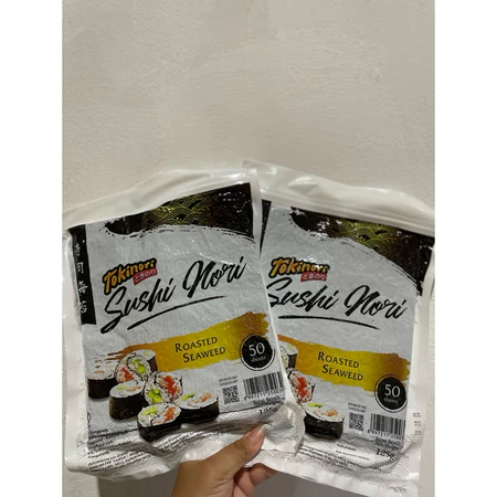 Jual TOKINORI SUSHI NORI 50 SHEET / SUSHI NORI / YAKINORI / NORI HALAL / DRIED SEAWEED / NORI ...
