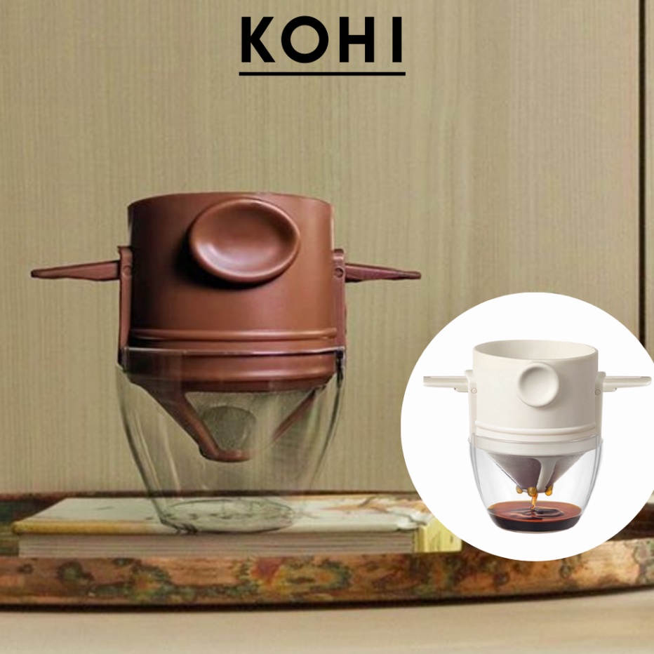 Jual KOHI Penyaring Kopi Travel Poe Coffee Dripper V6 Stainless Steel ...