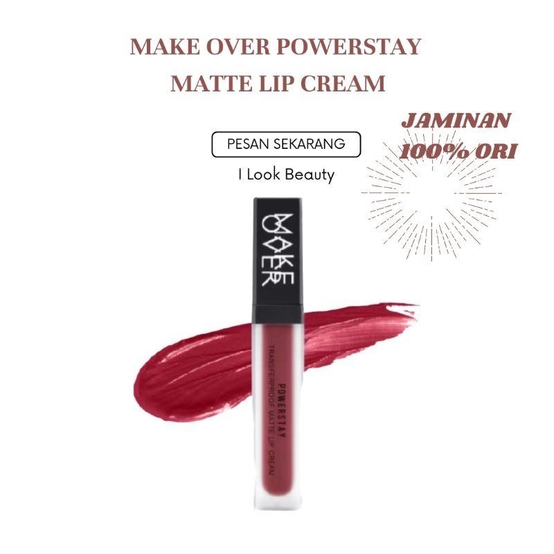 Jual MAKE OVER Powerstay Transferproof Matte Lip Cream | Shopee Indonesia