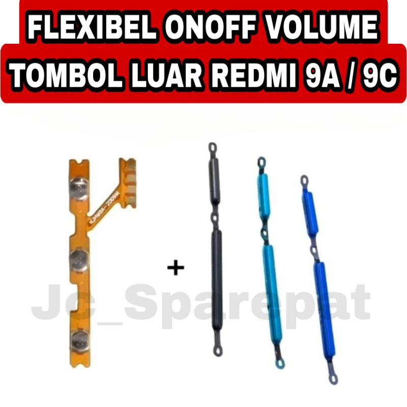 Jual Flexibel Flexible Fleksibel On Off + Volume + Tombol Luar Redmi 9a 9c 10c Poco c40 | Shopee ...