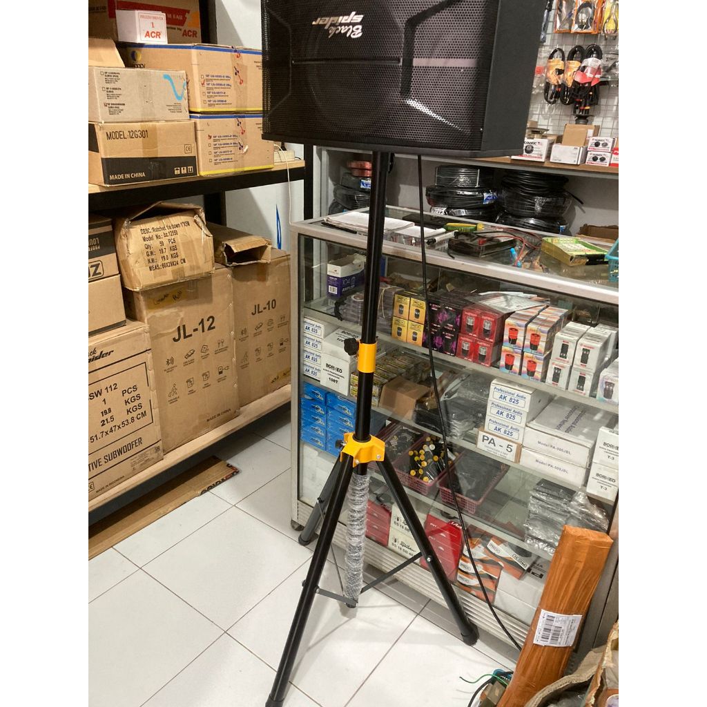 Jual Stand Speaker Floor Full Besi Kuning BAHAN FULL BESI BAHAN TEBAL ...