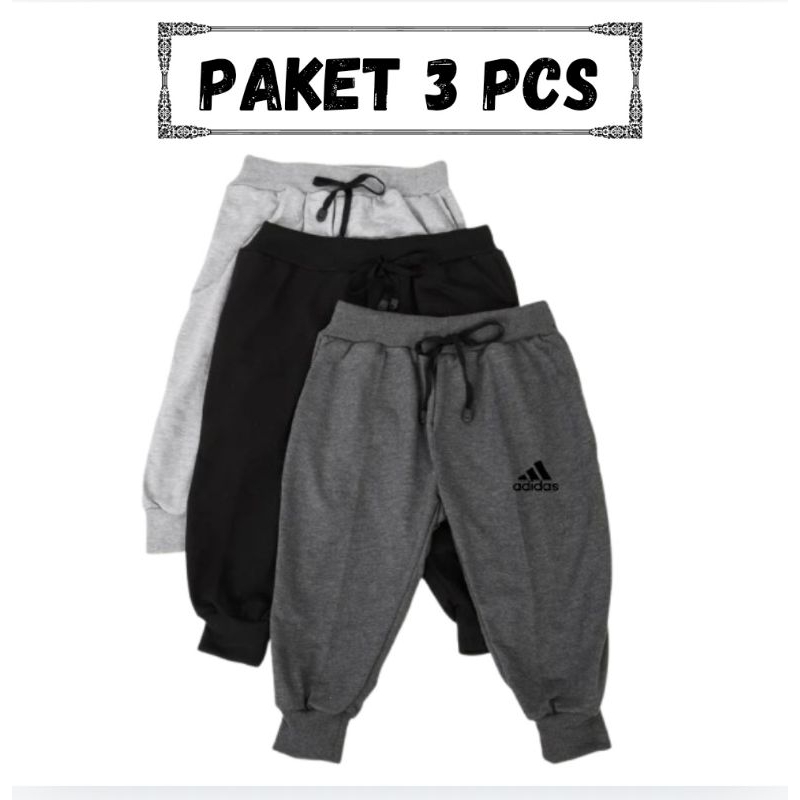Jual Celana Jogger Pendek 3/4 Dewasa Jogging Running Cowok Cewek ...