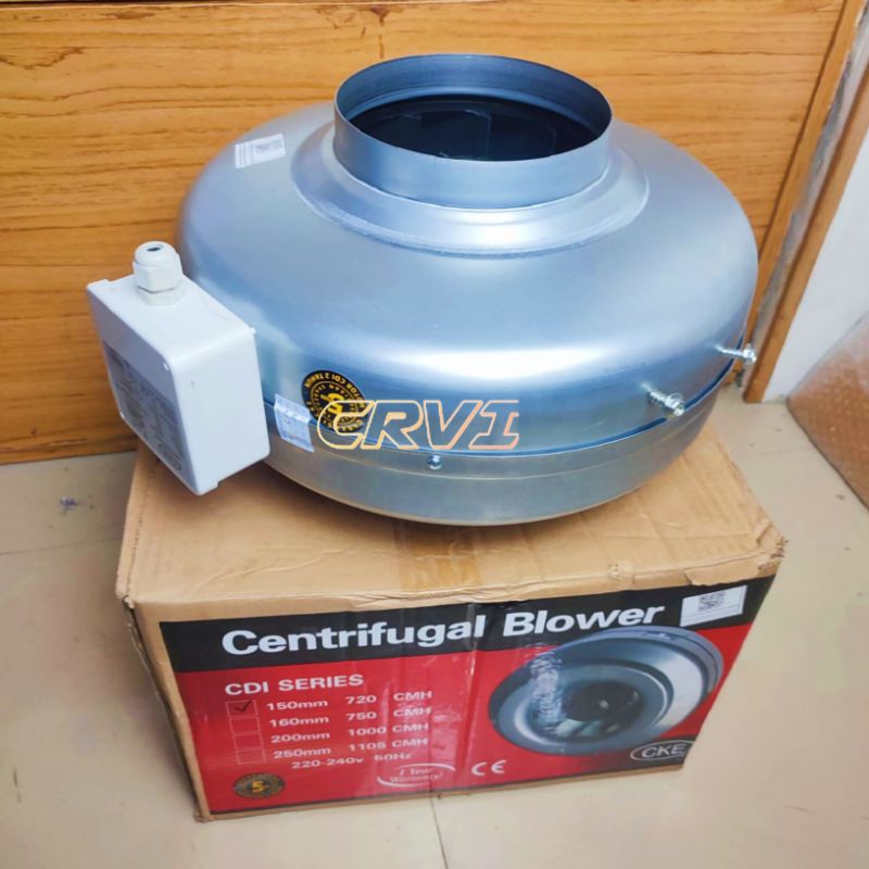 Jual Kipas Blower Hisap 6 Inch Centrifugal Blower CI-CDI150 inline duct ...
